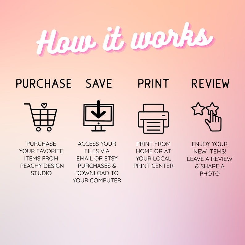 Week at A Glance, INSTANT DOWNLOAD, Weekly Overview, Printable Calendar ...