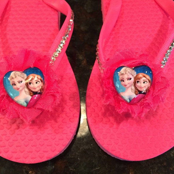 Frozen Flip Flops - Etsy