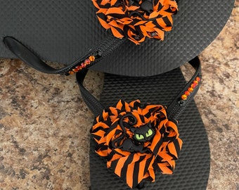 Halloween Flip Flops - Etsy
