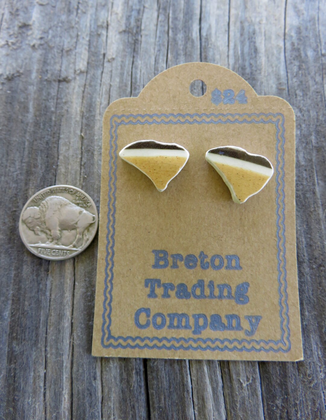 Historic Charleston Broken China Jewelry, South Carolina Stud Earrings ...
