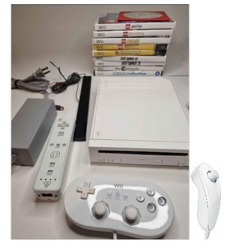 Nintendo Wii Console Super Mario Kart Sports Bundle White 1 2 ...
