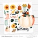 Fall Digital Stickers, Fall Clipart, Digital Stickers, Autumn Stickers ...