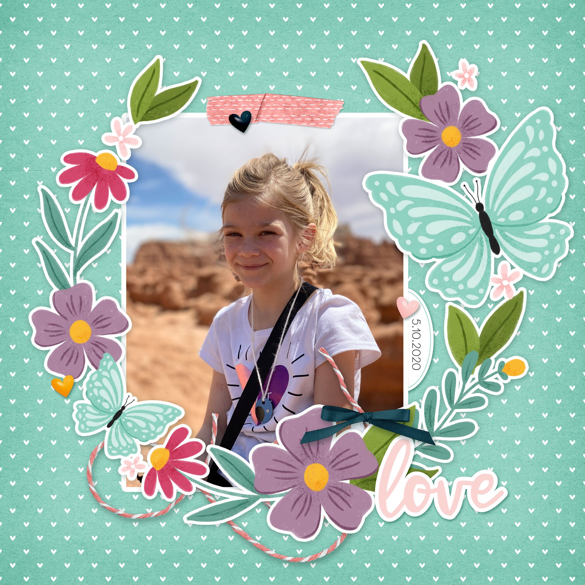 Flutter & Fly Digital Scrapbooking Patterned Papers, Spring ...