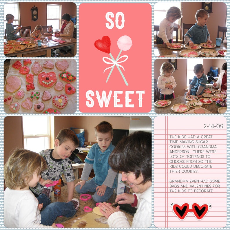 So Sweet Valentine Collection 3x4 & 4x6 Journaling Cards Printable, so ...