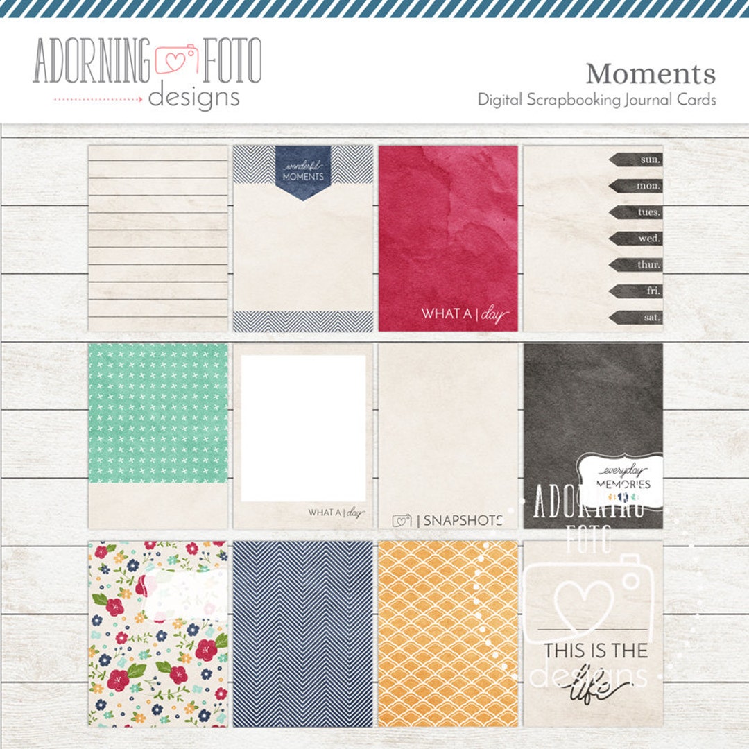 Everyday Moments Journaling Cards Printable, Everyday Moments Project ...