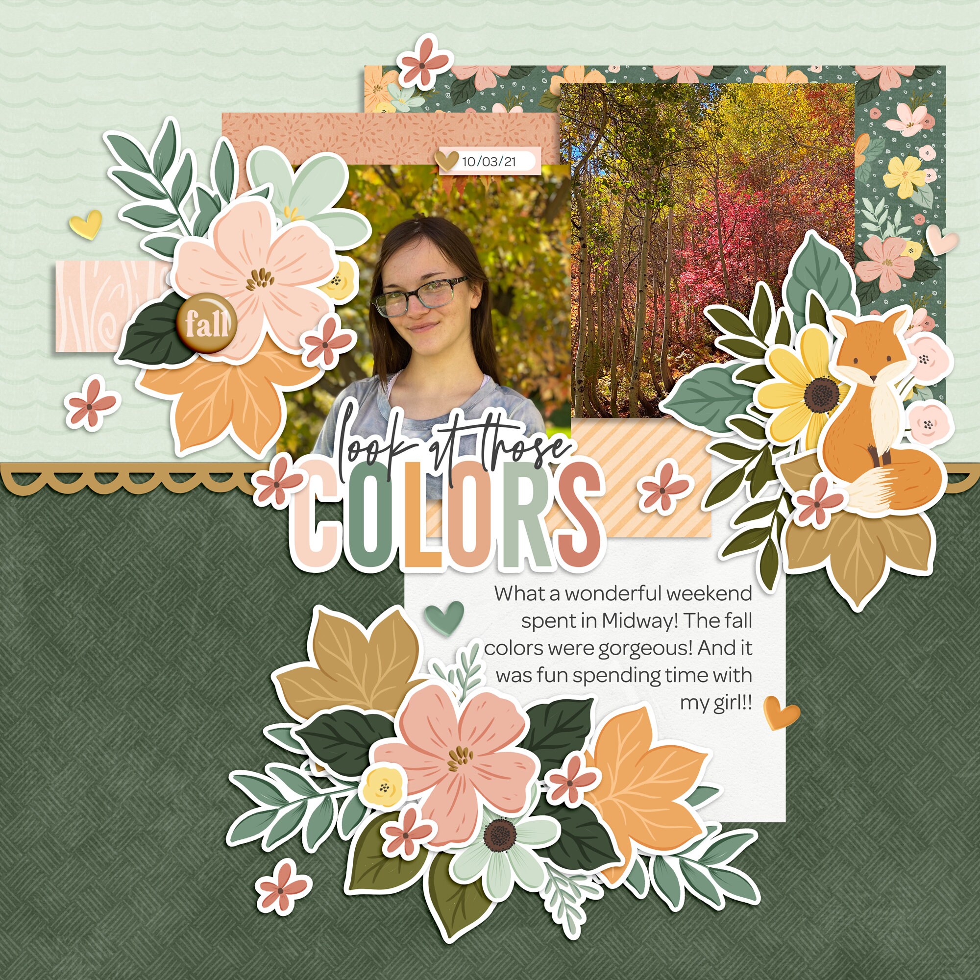 Sweet Autumn Digital Scrapbooking Kit Fall Scrapbook Kit - Etsy