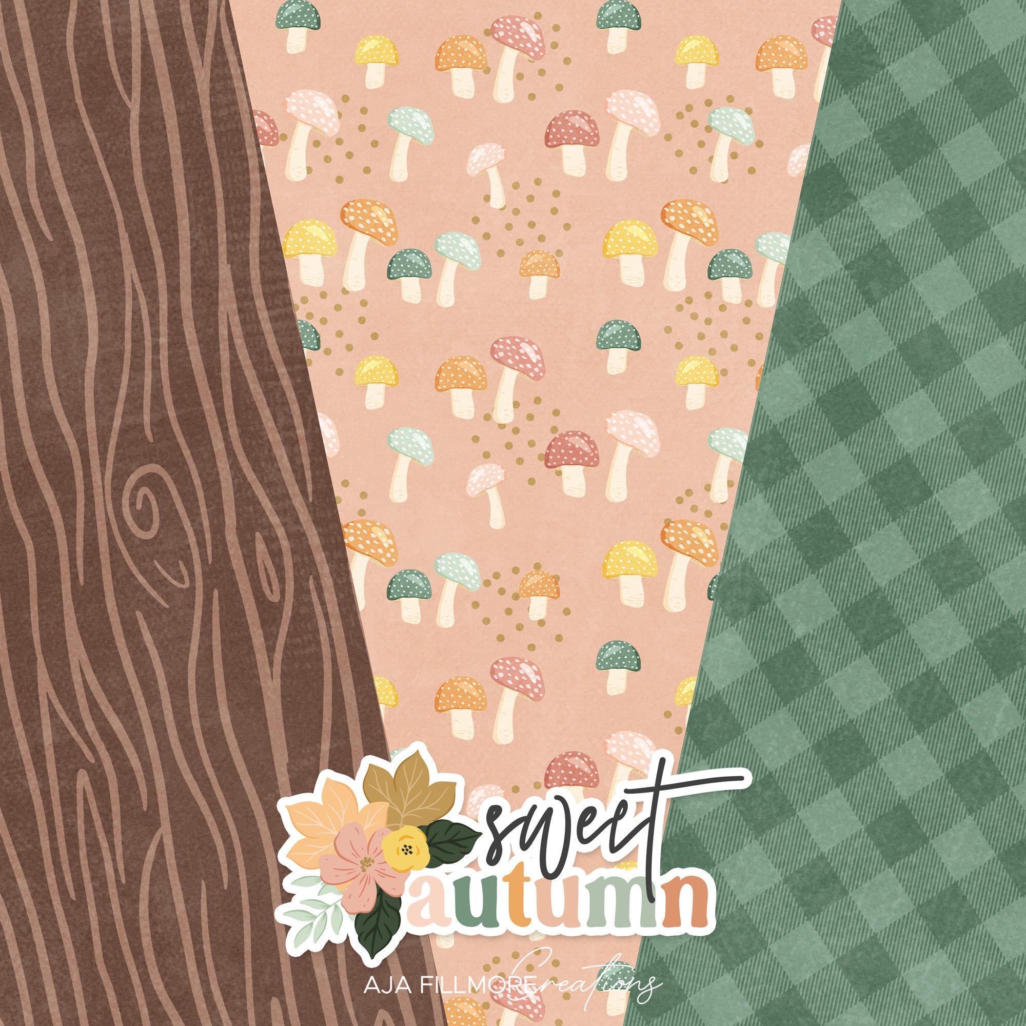 Sweet Autumn Digital Scrapbooking Kit Fall Scrapbook Kit - Etsy