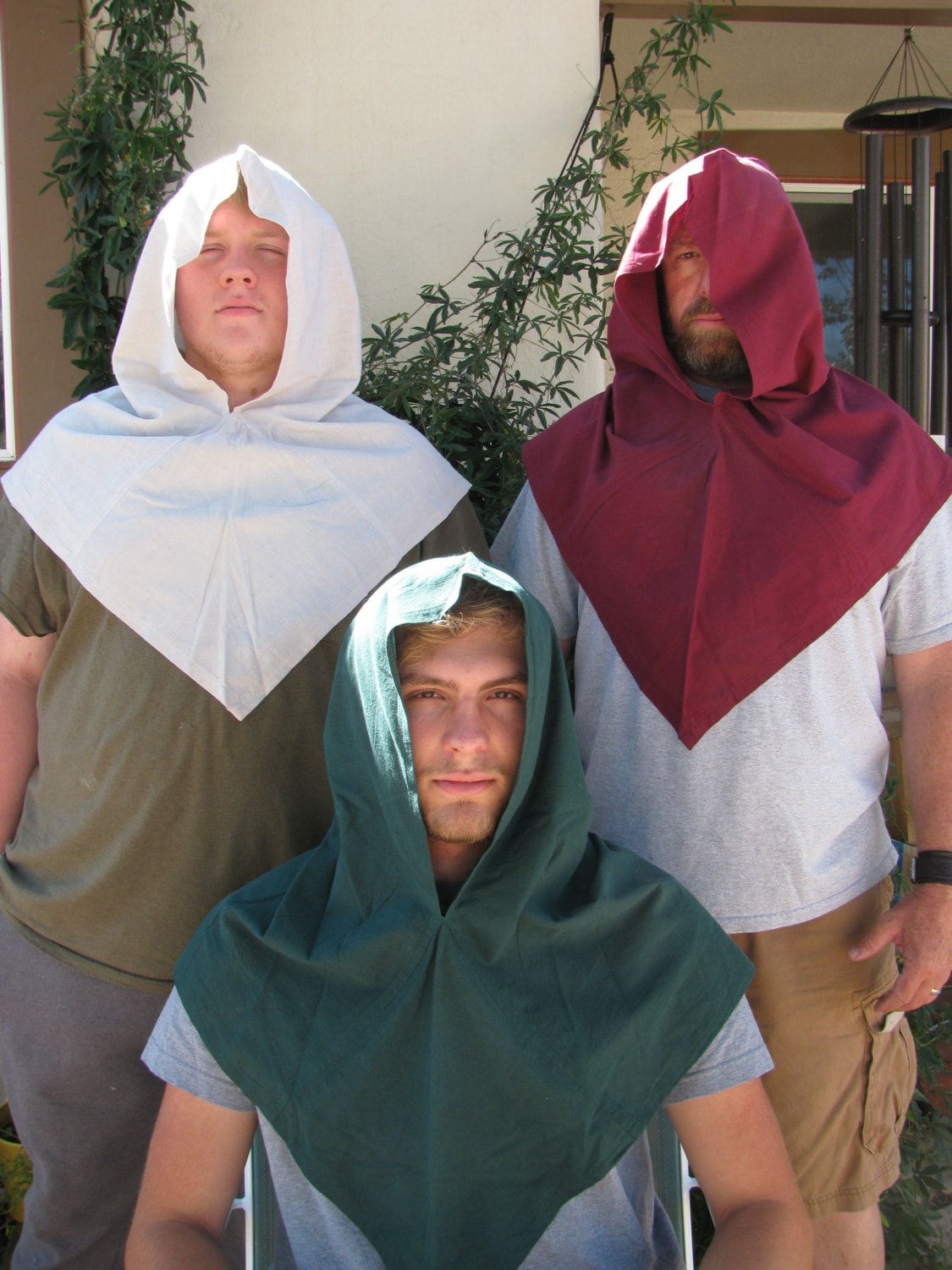 Viking skjoldehamm Hood, Medieval Hood, Viking Hood, SCA Hood, SCA ...