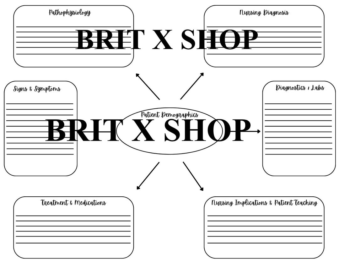 Nursing Concept Map Digital/printable Download - Etsy