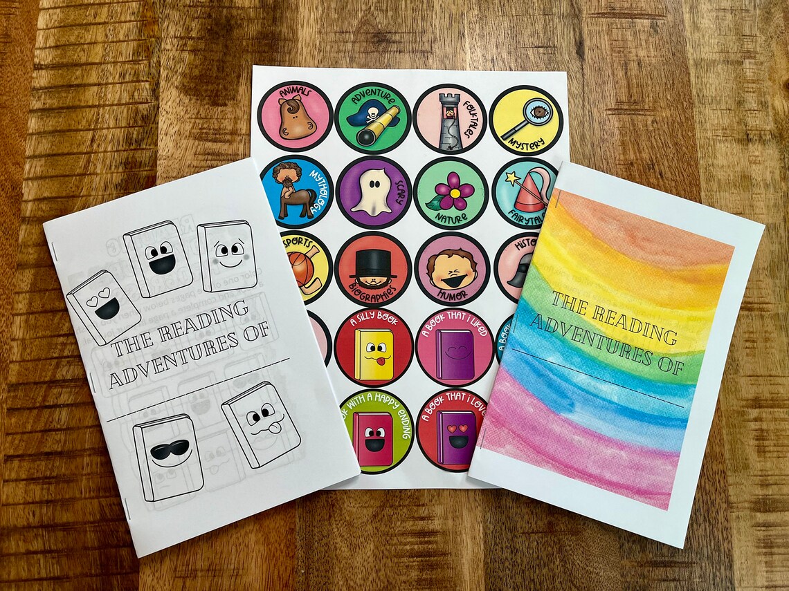 Book Badge Stickers for Classroom Reading Journals/logs - Etsy