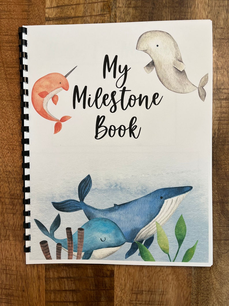 Baby Milestone Book, Baby Memory Book, Baby's First Year, Baby Book ...