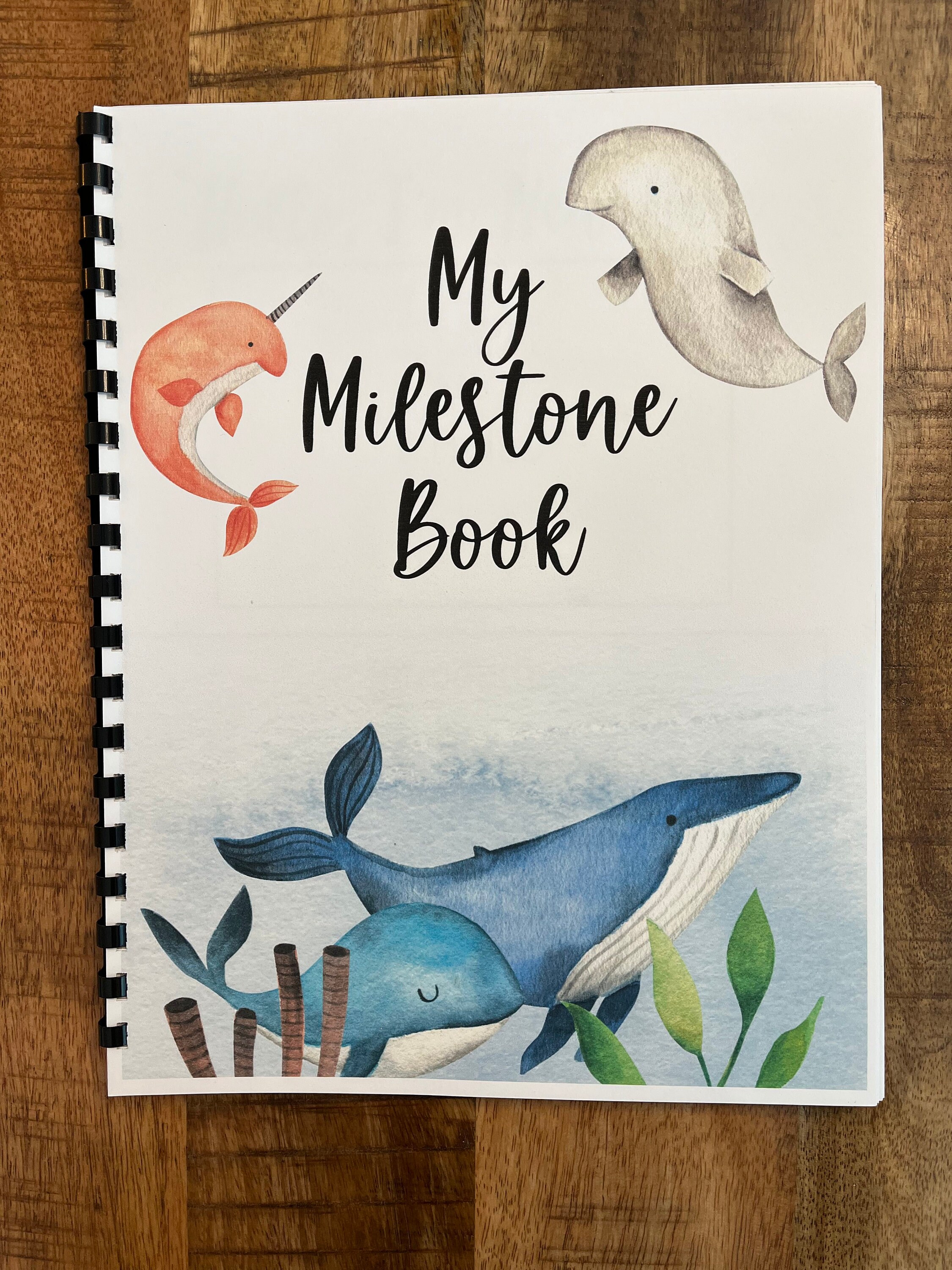 Baby Milestone Book, Baby Memory Book, Baby's First Year, Baby Book ...