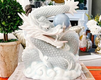 Flaming Pearl Dragon - Etsy