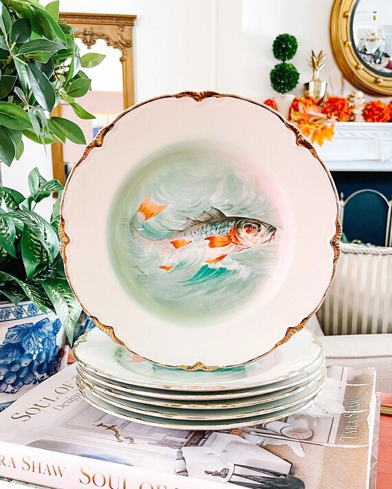 Antique Fish Plates