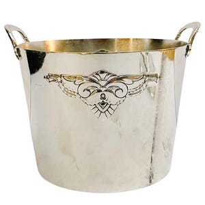 1940s Rogers & Sons Silverplate Ice Bucket With Tongs, Silver Ice ...