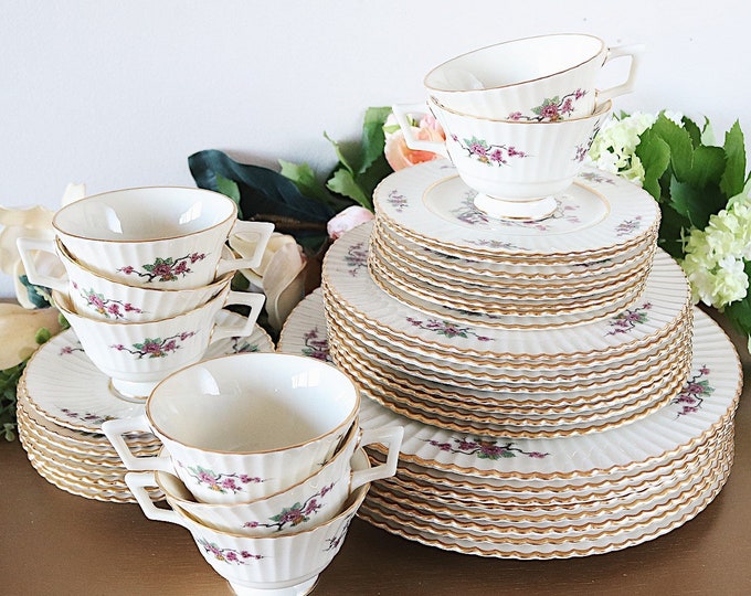 Lenox Ming Temple Complete Dinnerware Set for 8; 40-piece Dinnerware ...