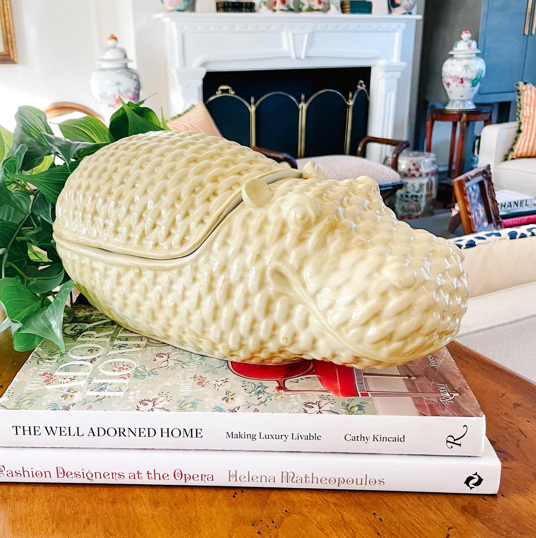 Vintage Italian Hippo Lidded Box, Hippopotamus Decor - Etsy