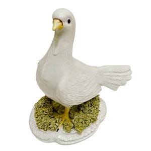 Vintage Italian Porcelain Dove Figurine, Italian Pigeon, Italian Bird ...