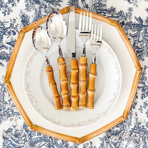 Bamboo Flatware - Etsy
