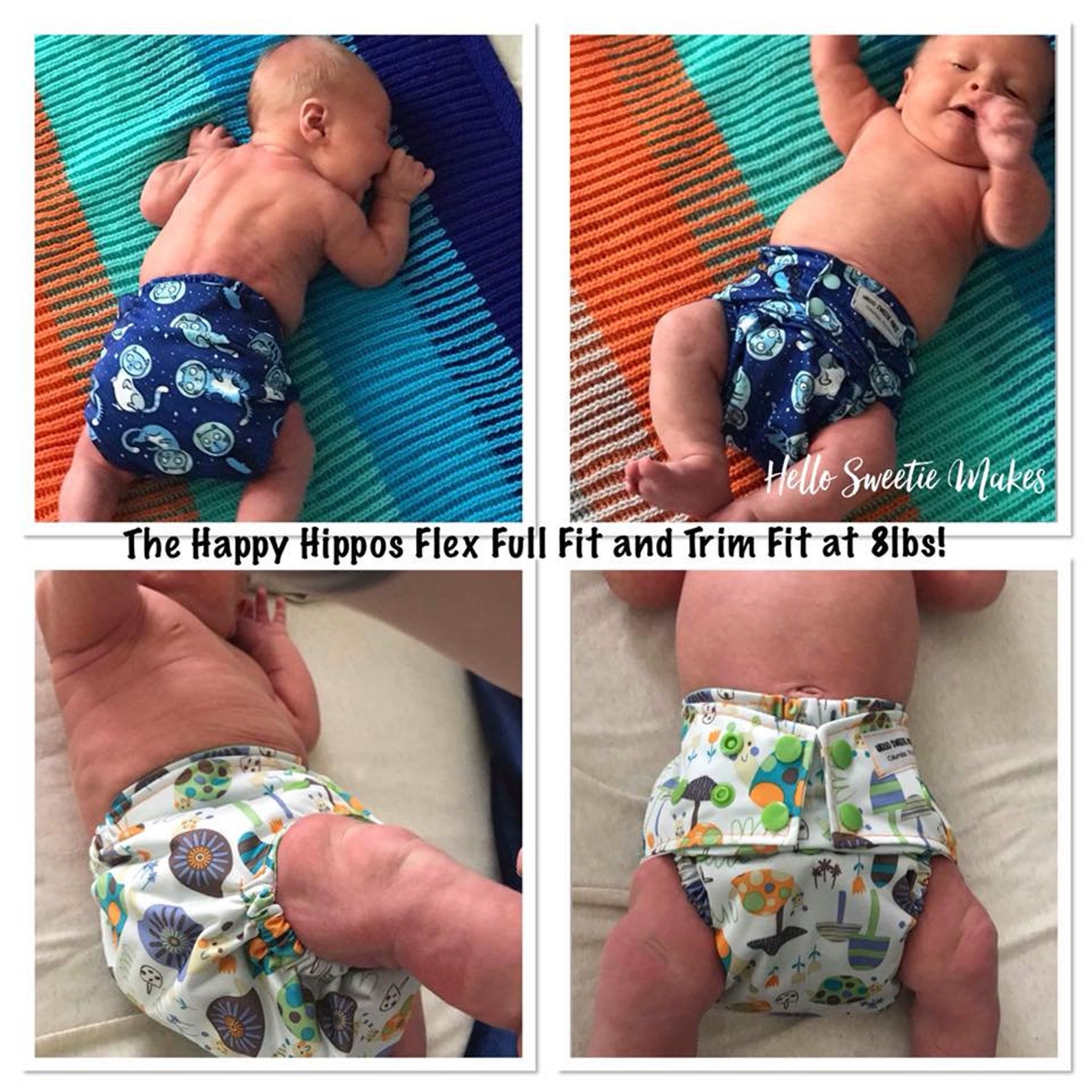 Flex OS COVER Set. Cloth Diaper Set PDF Pattern. the Happy Hippos Fits ...