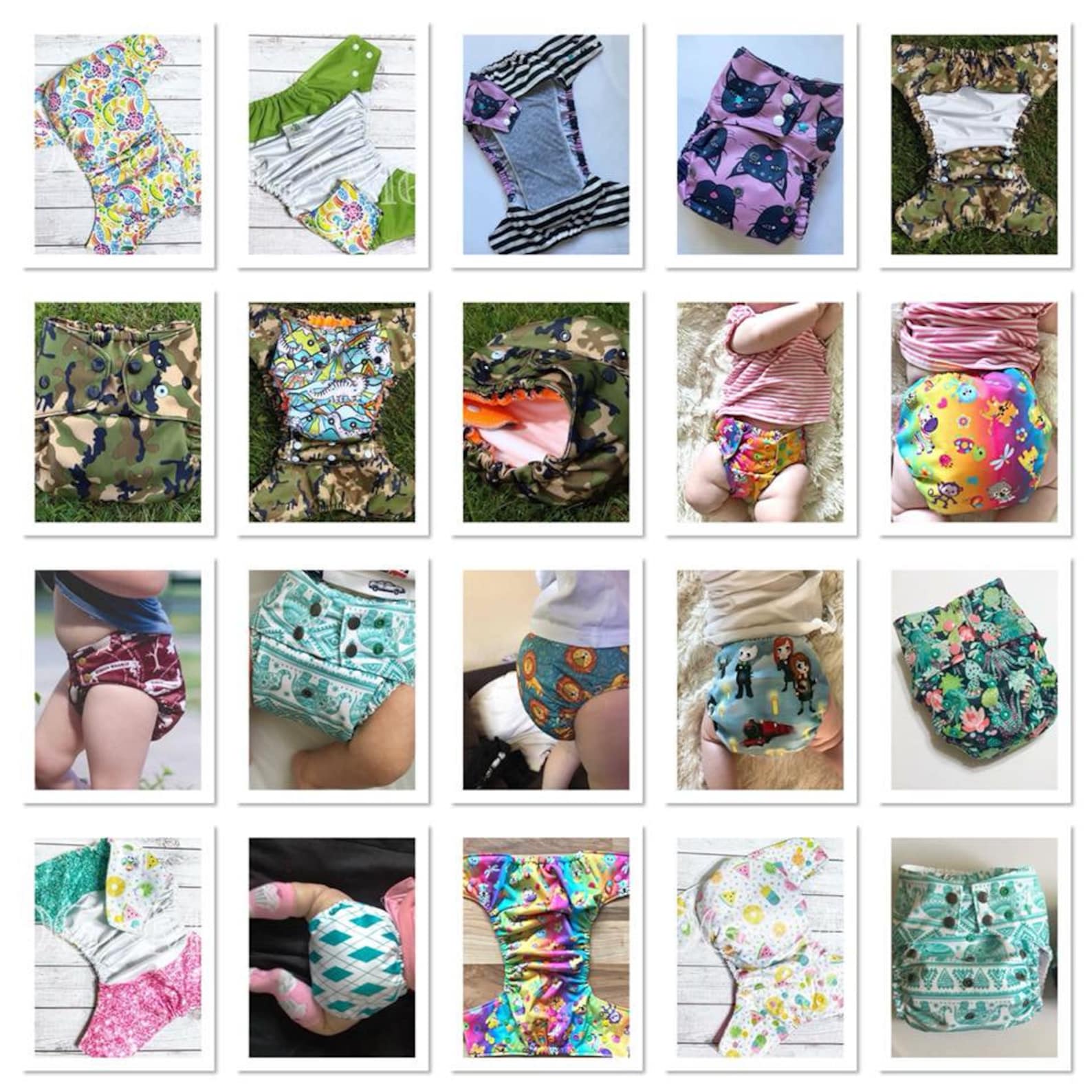 Flex OS COVER Set. Cloth Diaper Set PDF Pattern. the Happy Hippos Fits ...