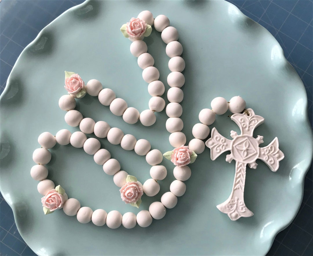 Fondant Rosary and Cross Tons of Styles! Cake Topper Decoration ...