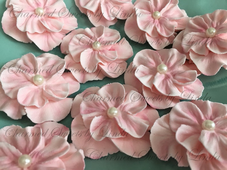 Royal Icing Flowers Soft Pink Weddings Events Showers Cake - Etsy Canada