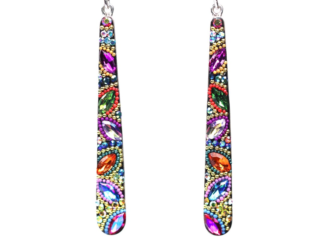 One of a Kind Sterling Silver Micro Mosaic Earrings - Featuring ...