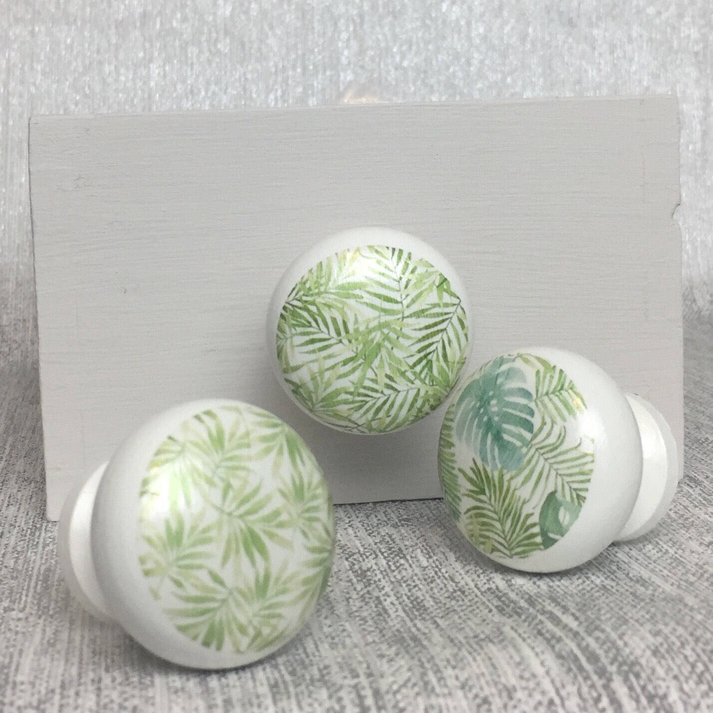Tropical Palm Leaf Drawer Knobs Drawer Pulls Dresser Pulls | Etsy
