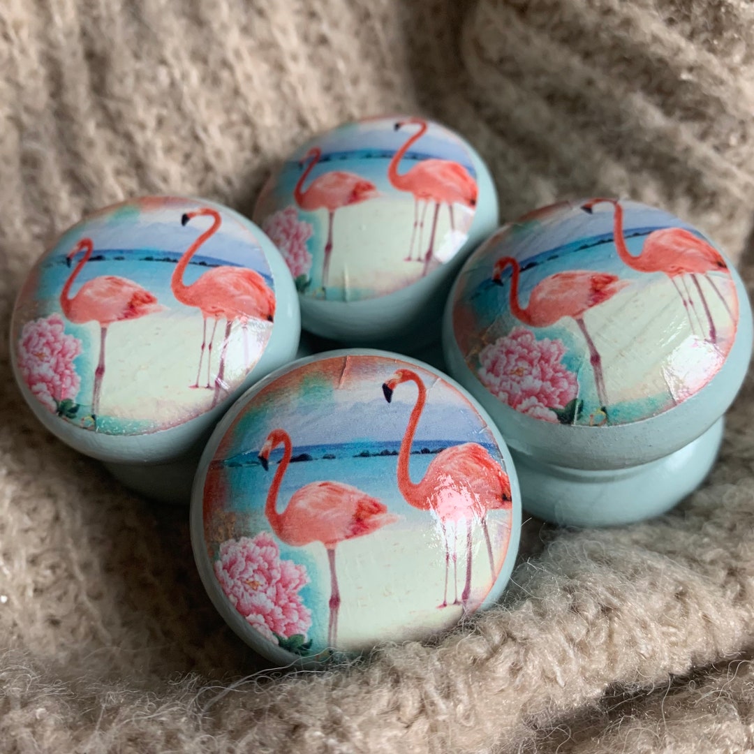 Flamingo Knobs, Flamingo Dresser, Drawer, Cupboard Pulls Various Sizes - Etsy