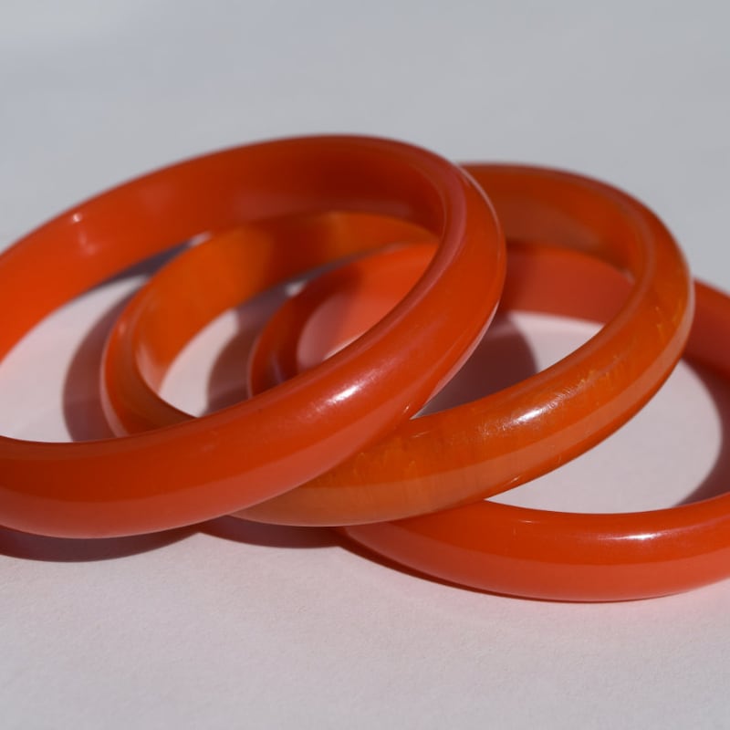 Orange Bakelite - Etsy