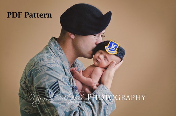 Crochet Pattern for a Military Style Baby Beret PATTERN PDF - Etsy