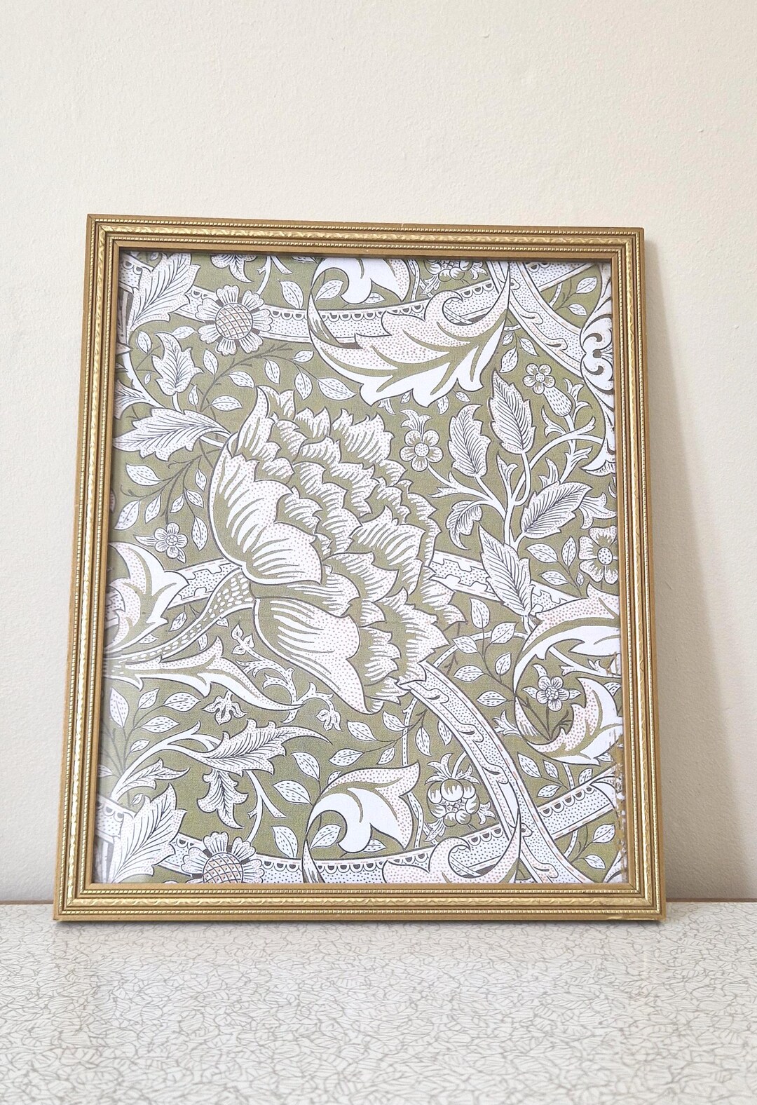 Vintage Picture Frame, Vintage Print William Morris Picture Frame ...