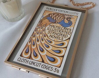 Gold Glass Hanging Frame - Etsy