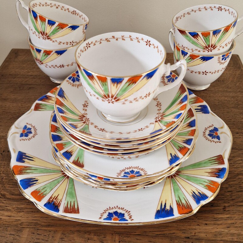 Art Deco Tea Set - Etsy
