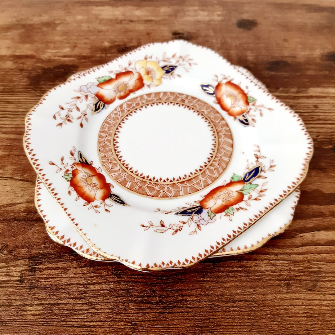 Vintage China Plates, Bell China Plates, Vintage Bone China Plates, - Etsy