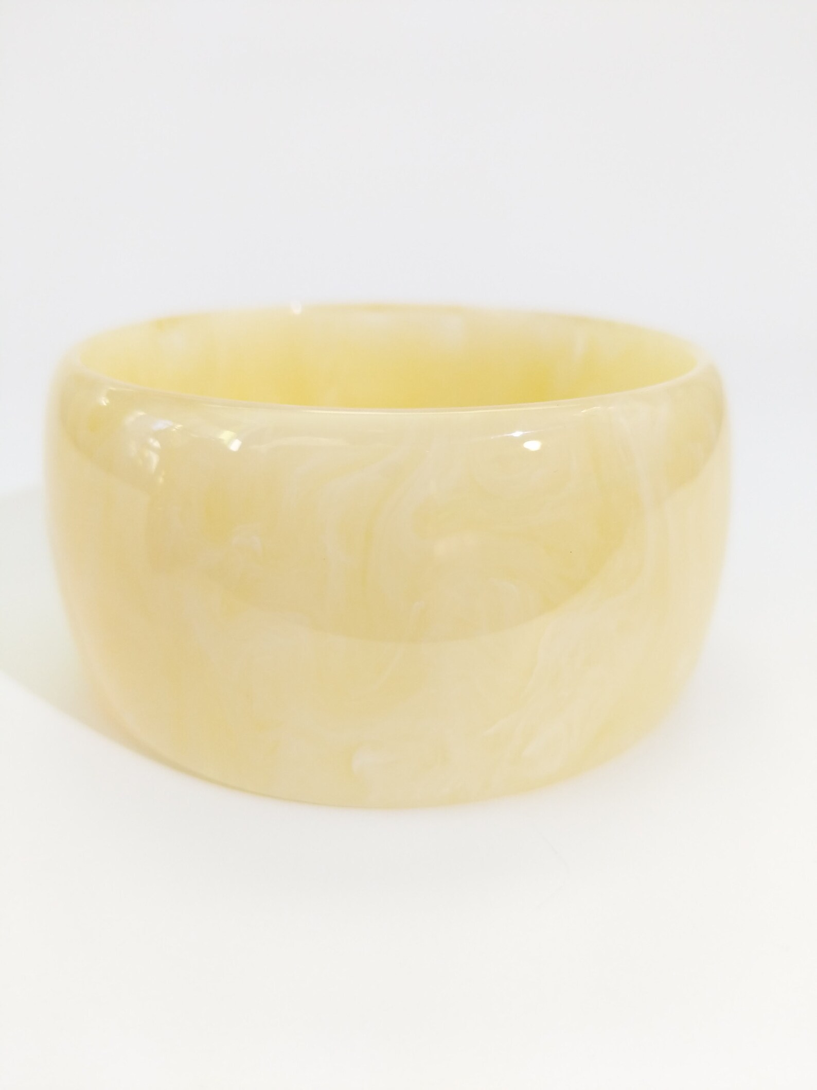 Bakelite Bracelet Ultra Wide White/ Warm Translucent Pearl - Etsy