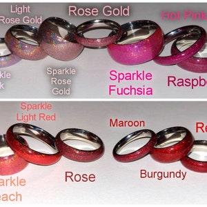 Holographic Stainless Steel and UV Resin Rings - Whole Sizes 3 - 16 - Etsy