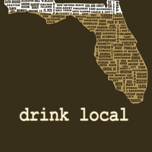 Drink Local- Florida Beer T-shirt - Etsy