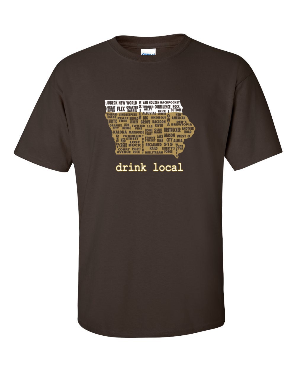 Drink Local Iowa Beer T-shirt - Etsy