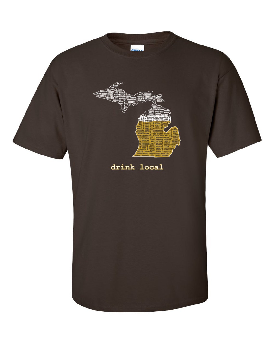 Drink Local- Michigan Beer T-shirt - Etsy