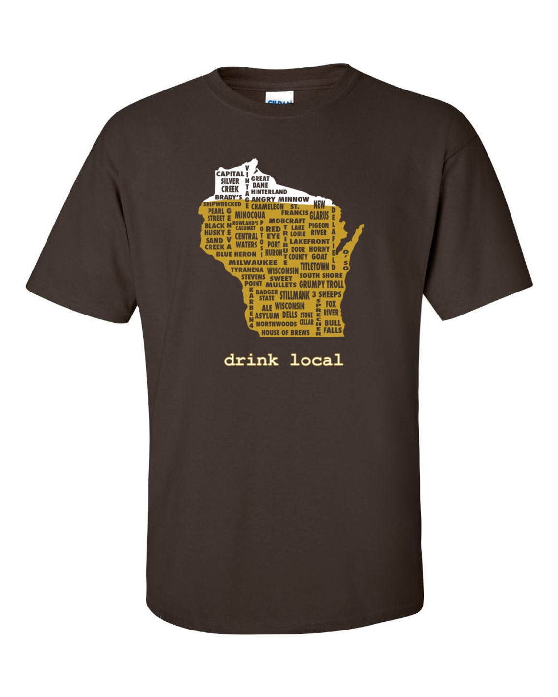 Drink Local Wisconsin Beer T-shirt - Etsy