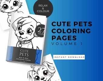 Cat Collection Vol 2 Coloring 20 Pages - Etsy