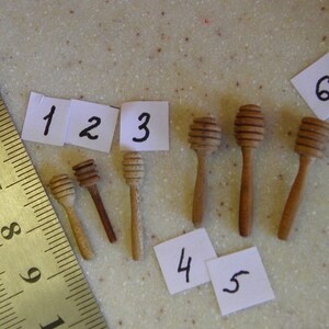 Miniature Wooden Dipper for Doll in Scale 1/12 and 1/6 Heidi Ott, Picco ...