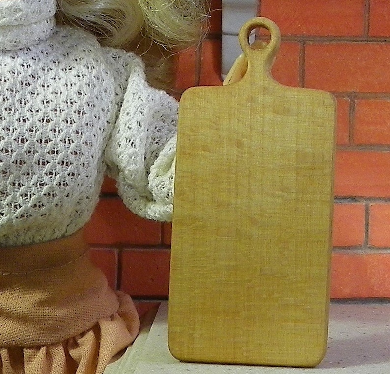 Cutting Board, Baking Board for Doll Scale 1/6 Wooden Barbie, Action ...