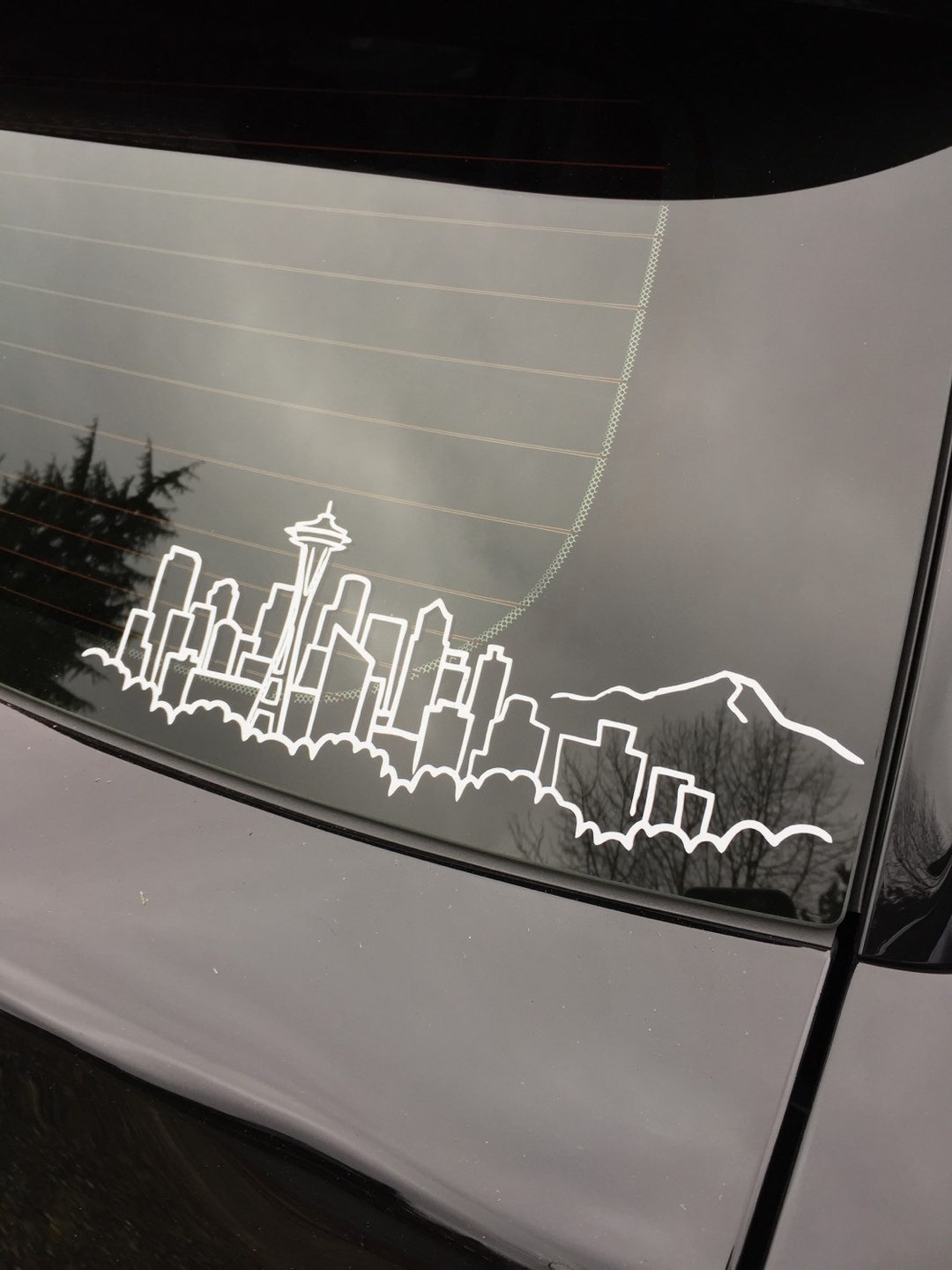Seattle Skyline Decal - Etsy