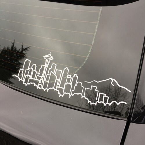 Seattle Skyline Decal - Etsy