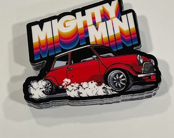 Classic Mini Cooper Wreath Laurel Vinyl Decal / Sticker Vintage Retro ...