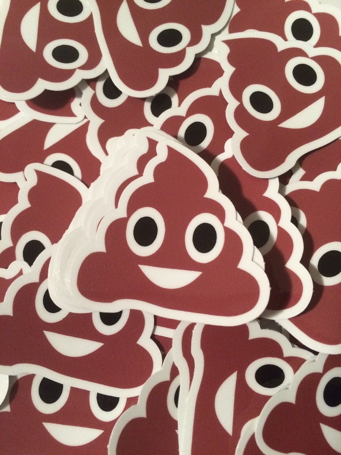 2in Poop emoji stickers | Etsy