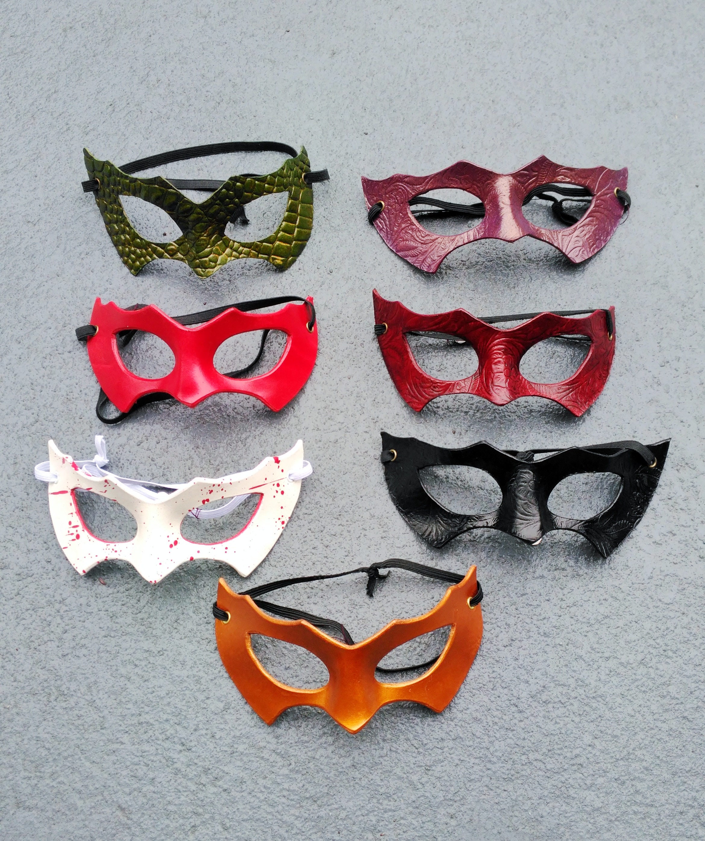 Commission Leather Half Masks Assorted Colors Masquerade Ball Halloween ...